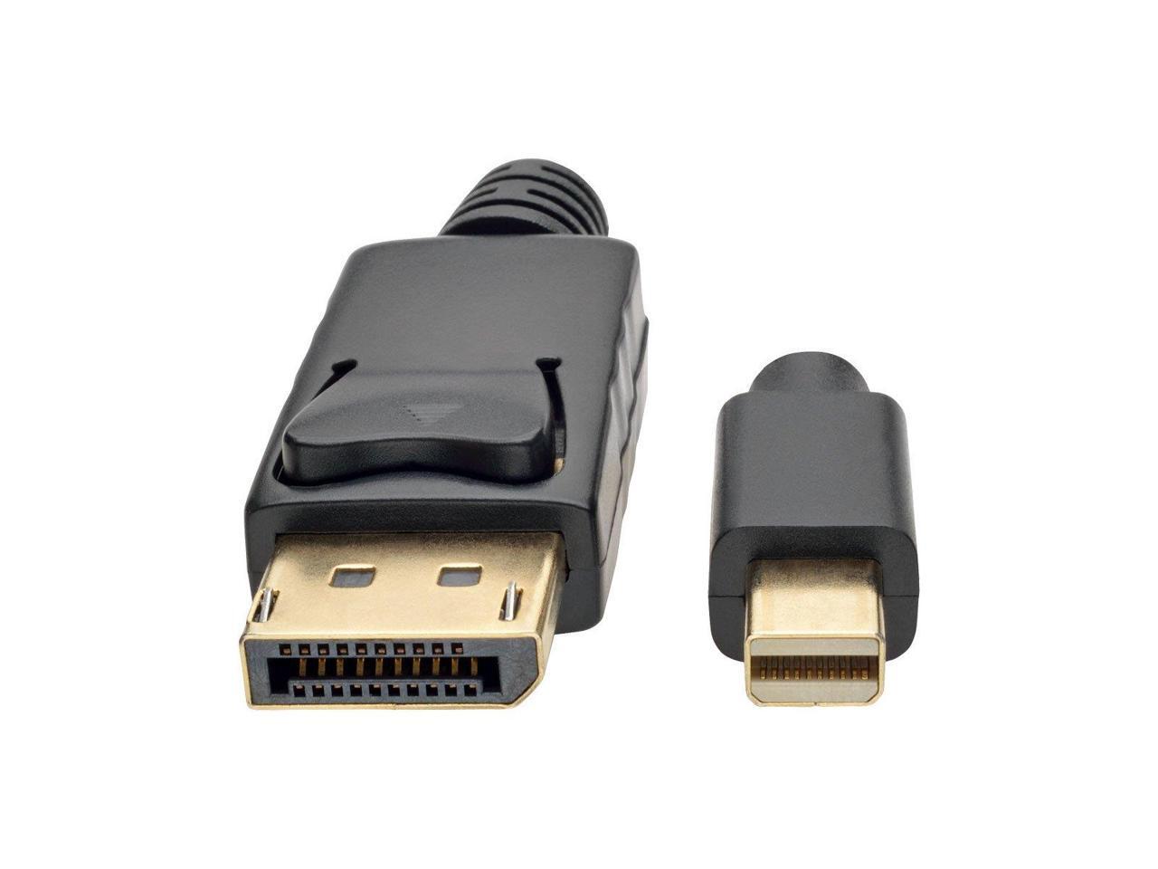 Tripp Lite Mini Displayport To Displayport Adapter Cable 4K M/M Black ...