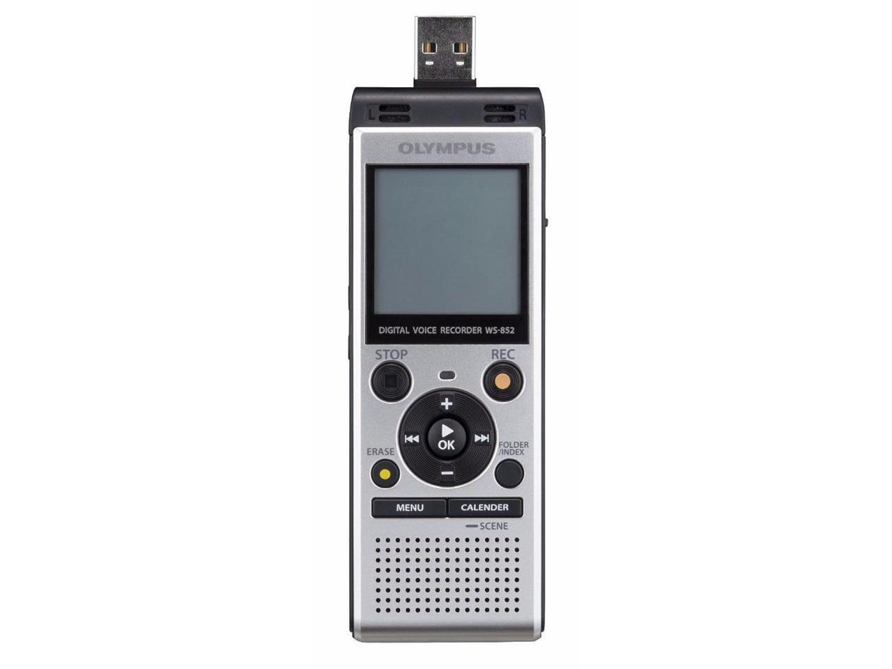 Olympus WS-852 Digital Voice Recorder, Silver, V415121SU000 - Newegg.com