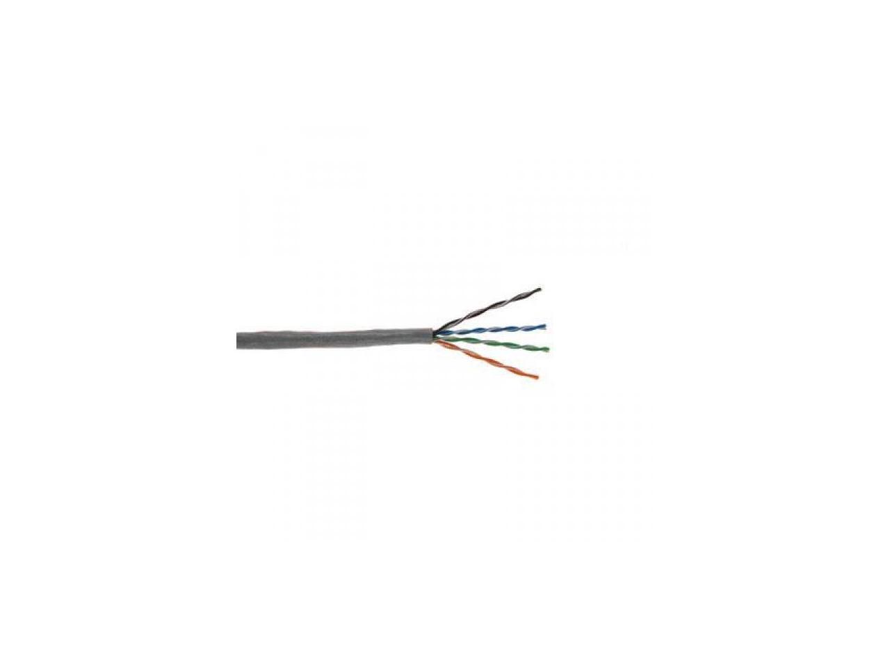CAT5E 350MHz 24 AWG Solid 4PR UTP PVC JKT- Grey- 1000 FT Box - Newegg.com
