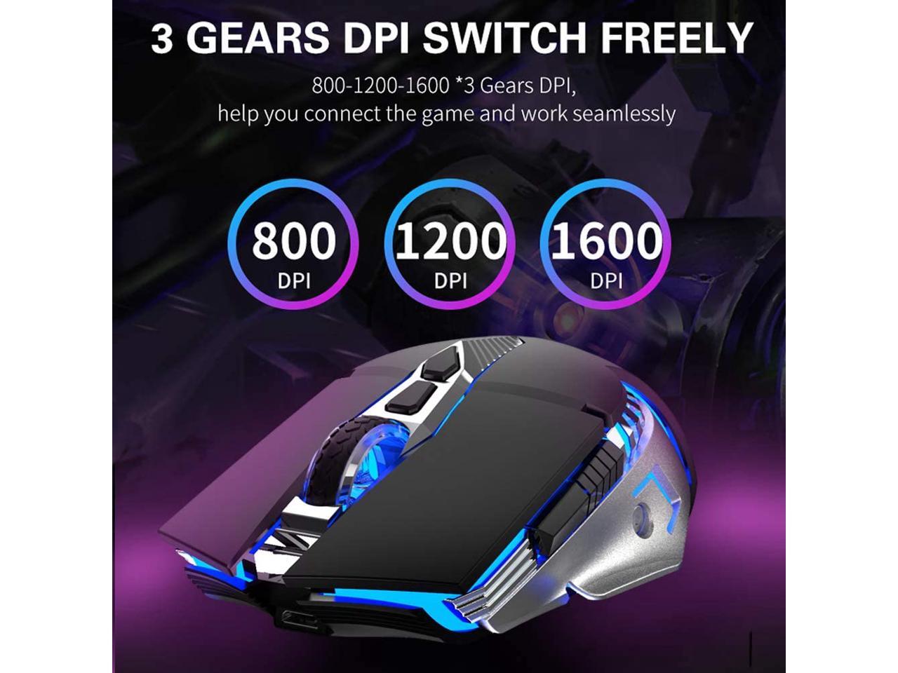 Bluetooth Wireless Gaming Mouse with 3 Modes (BT5.0, BT3.0 and 2.4G ...