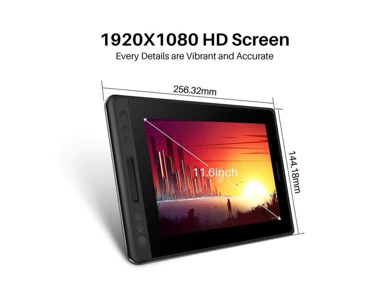 Huion Kamvas Pro 12 GT-116 Drawing Monitor Pen Display Full-Laminated ...