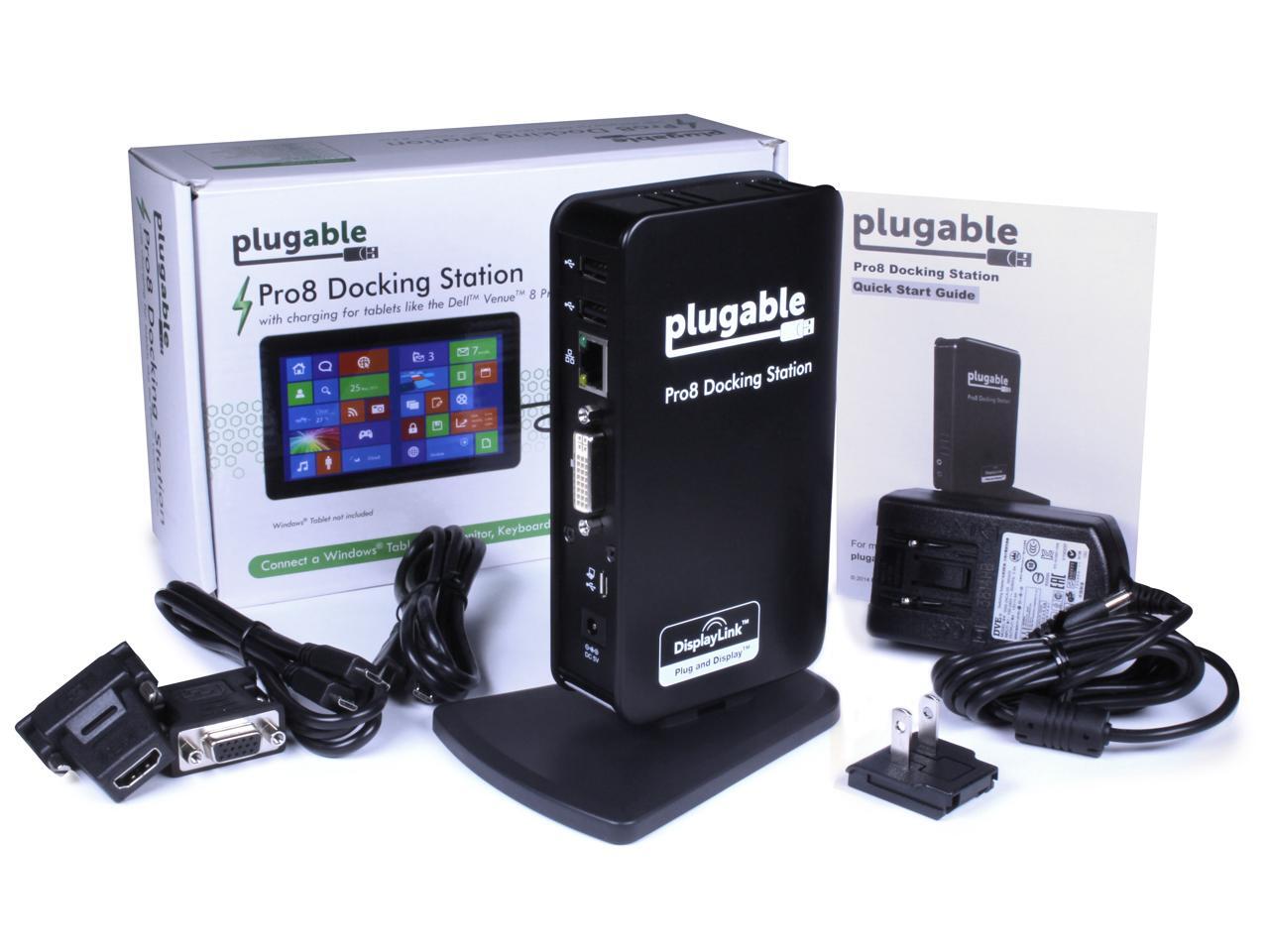 Plugable Pro8 Charging & USB Docking Station for Select Windows Tablets ...