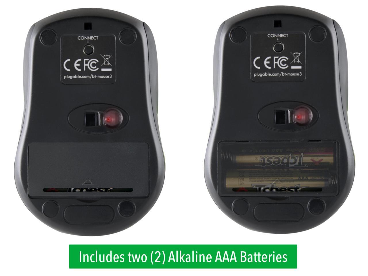 Plugable Bluetooth Travel Mouse for Windows, Mac, Linux, and Android ...