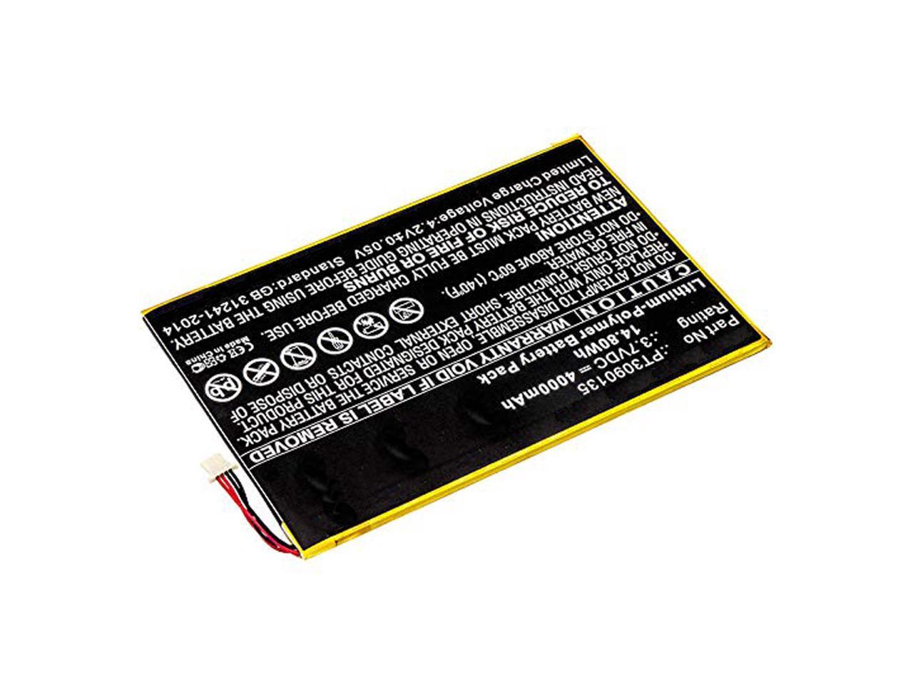 4000mAh PT3090135 Battery Replacement Compatible with RCA Galileo Pro ...