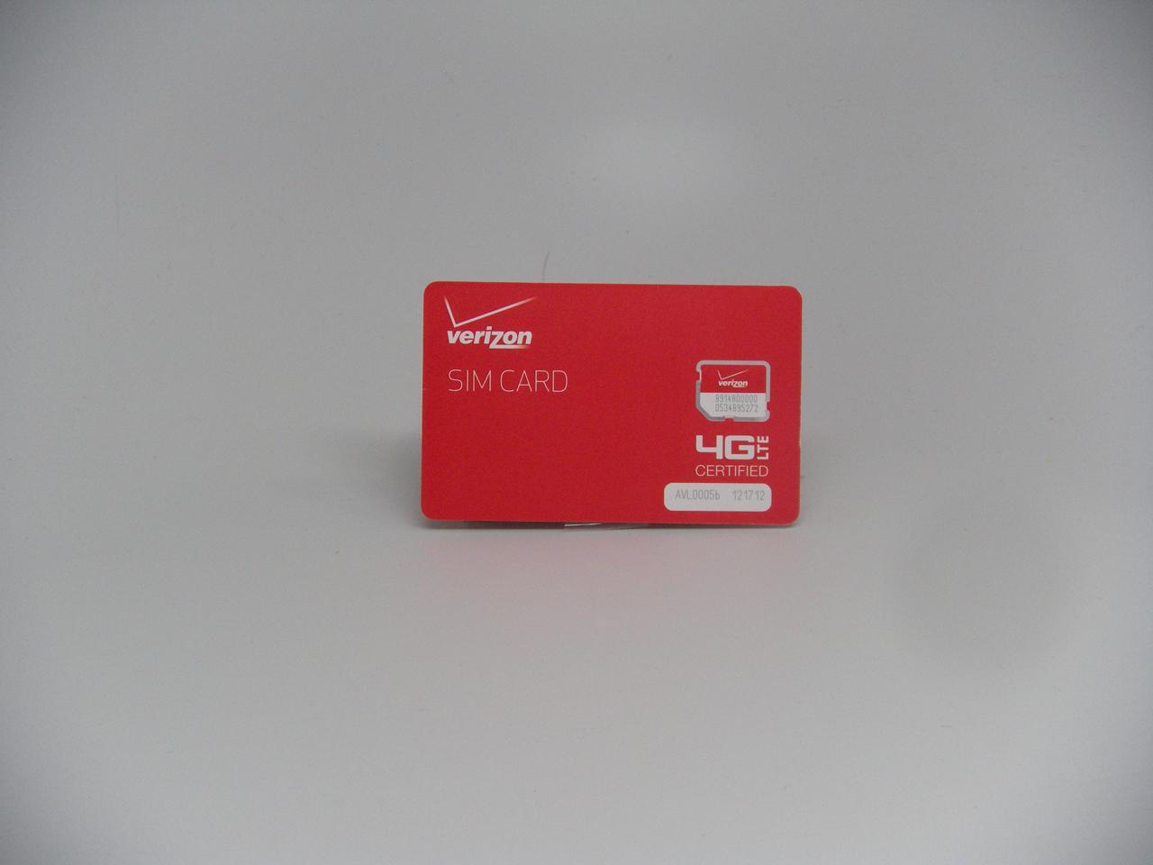 Verizon Wireless 4G LTE Certified MICRO SIM Card 3FF - BULKSIM3FF ...