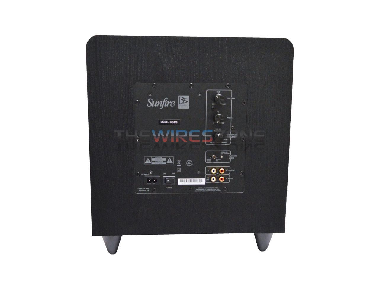 Sunfire SDS-10 Dynamic Dual Driver Powered Subwoofer (Black Ash ...