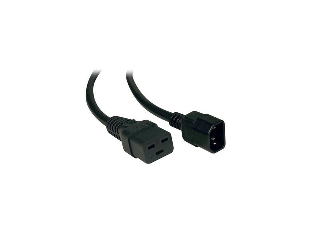 TRIPP LITE 6FT POWER CORD CABLE C19 TO C16 HEAVY DUTY 15A 14AWG 6 ...