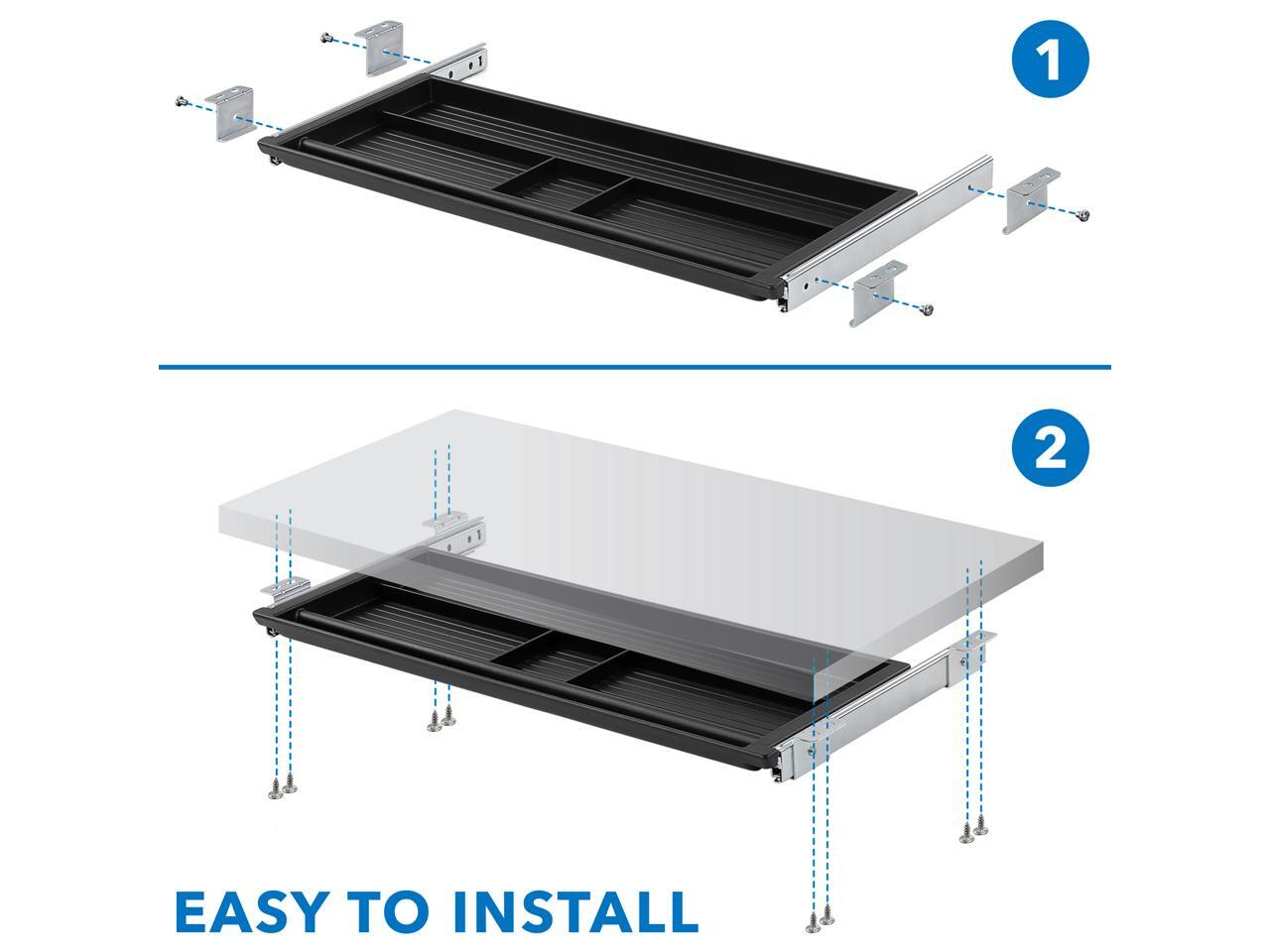 Mount-It! Under Desk Slide Out Pencil Desk Drawer - Newegg.com