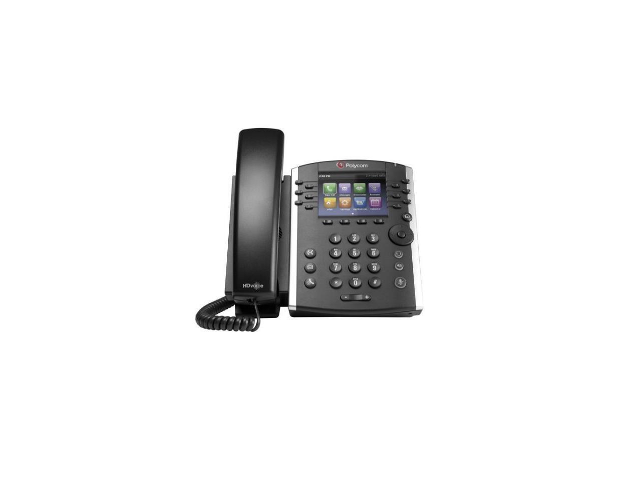 Polycom VVX 411 IP Phone with Power Supply - 2200, Part# 2200-48450-001 ...