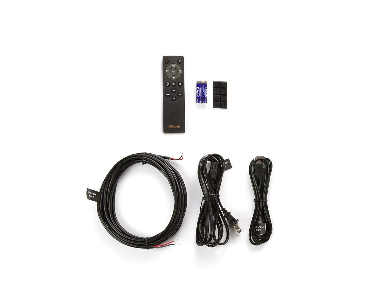 Klipsch R-41PM Powered Flexible Bookshelf Home Speaker - Black (Pair ...