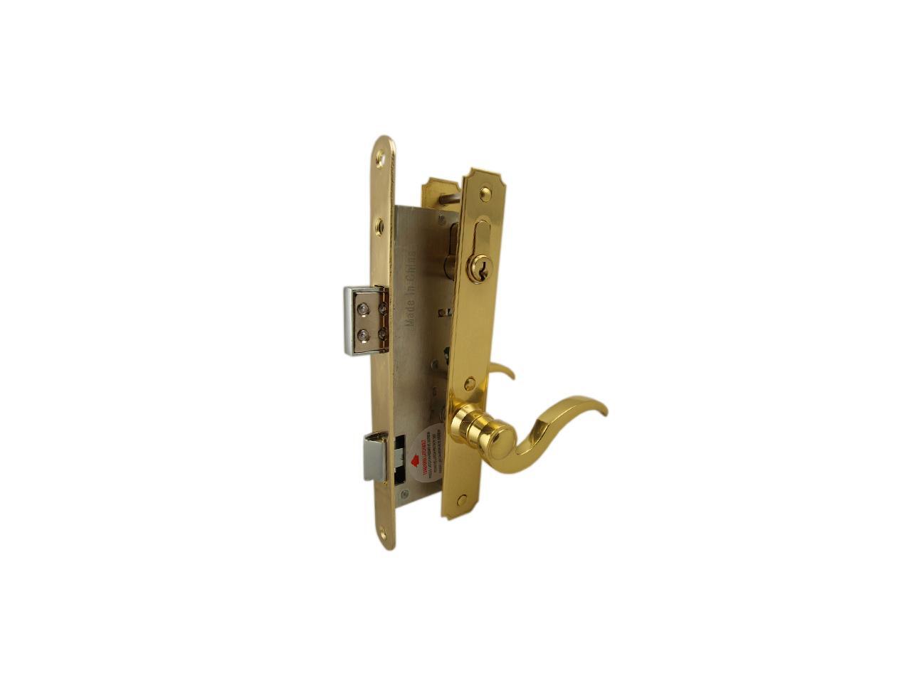 Ultra Hardware, 44625, Brass, Right Hand, Single Cylinder Mortise Entry ...