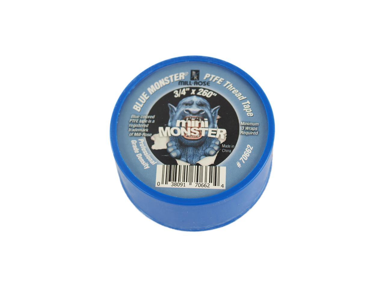 MILL-ROSE, 70662, 3/4" x 260" Blue Monster PTFE Thread Seal Tape ...