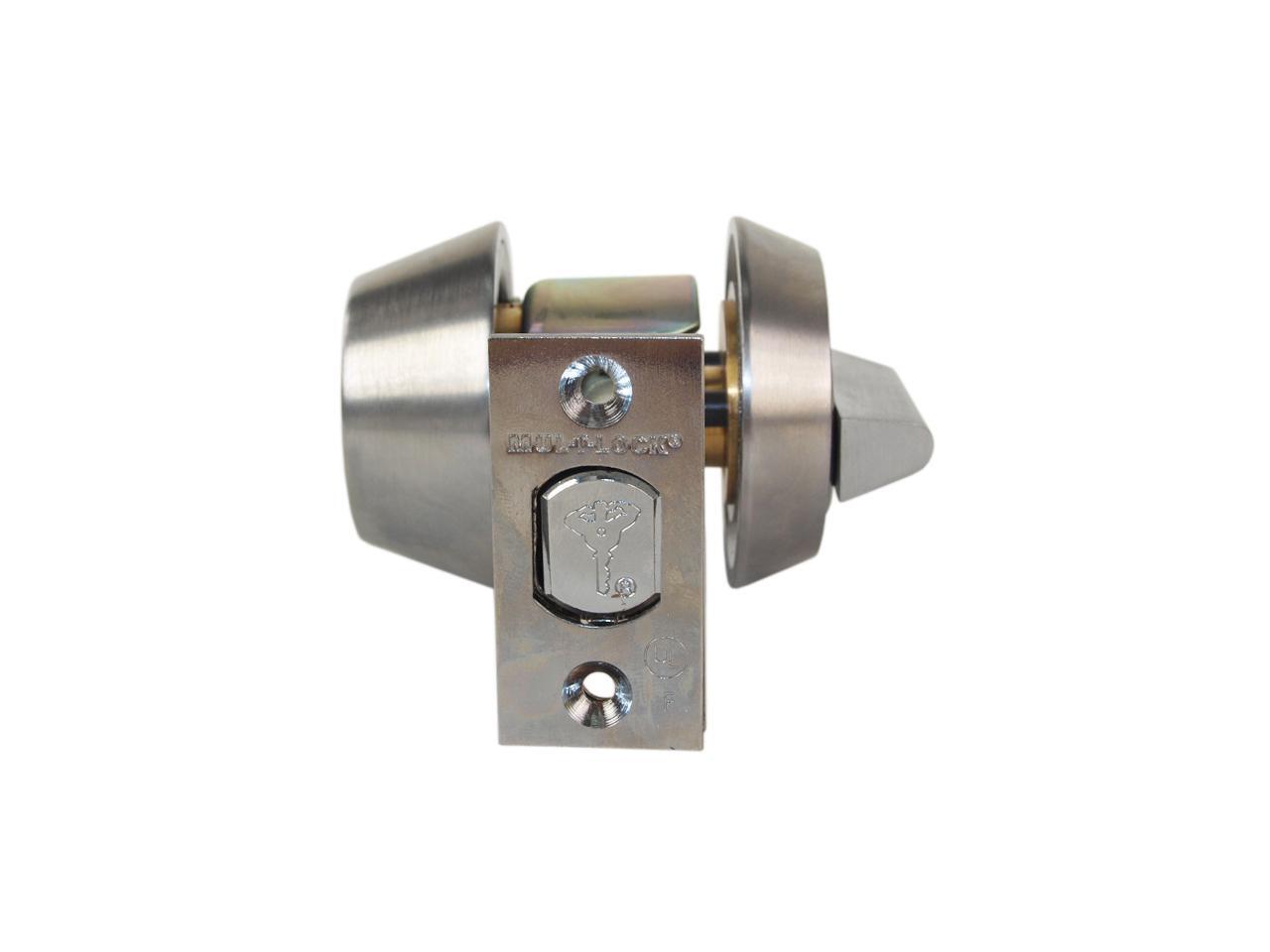 Mul-t-lock HD1-26-MT5 Satin Chrome, Hercular Single Cylinder Deadbolt with Thumb Turn, HIGH ...