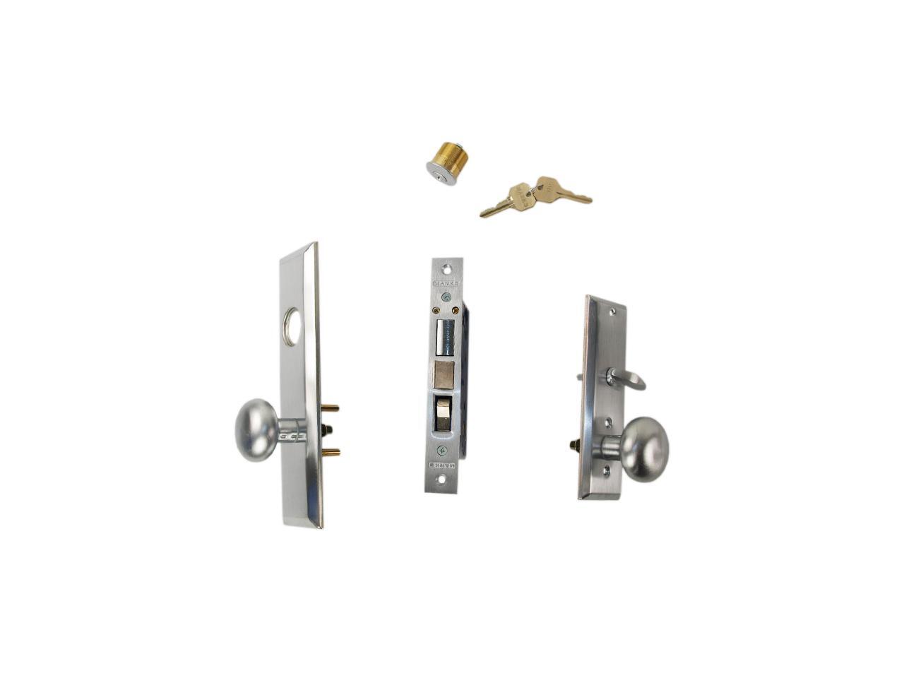 Marks Metro 114A/26D Satin Chrome Right Hand Mortise Entry, Thru Bolted ...
