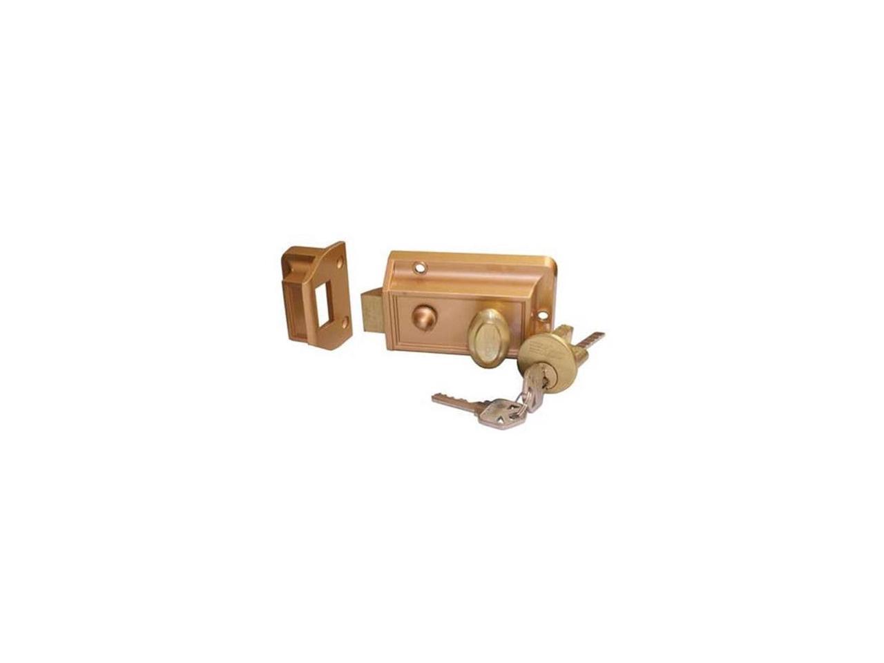 Ilco I220-53-51 Bronze Surface Mount Night Latch Slam Lock With Angle ...
