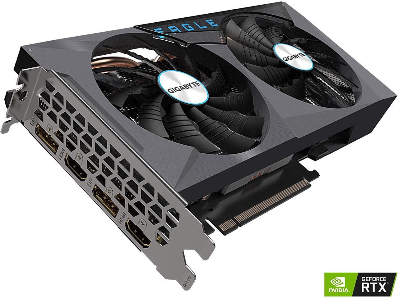 Refurbished: GIGABYTE GeForce RTX 3060 Eagle OC 12GB GDDR6 GV ...