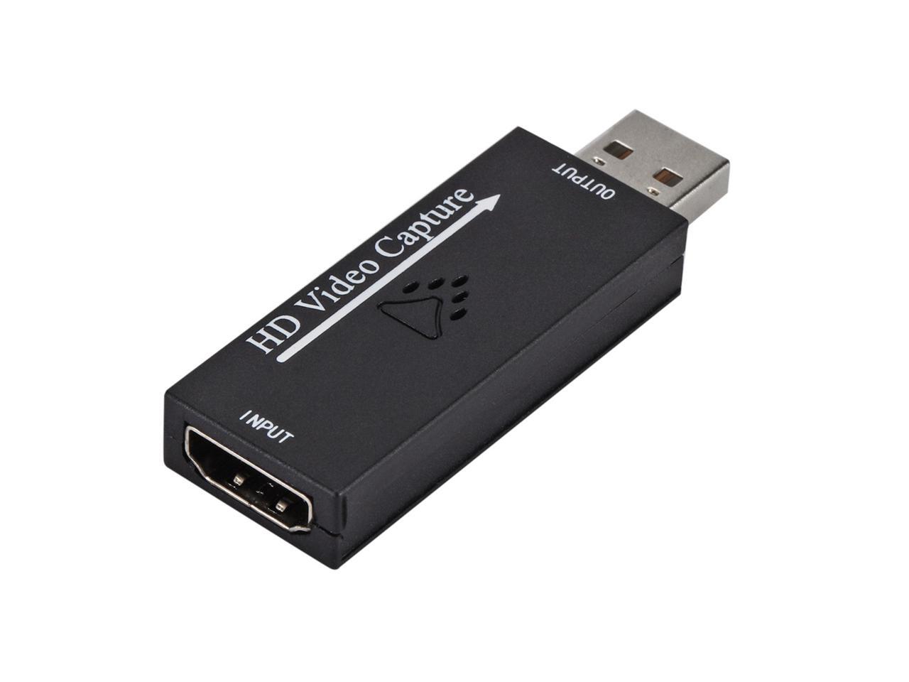Audio Video Capture Cards HD to USB 2.0 1080p 30fps Record Directly to ...