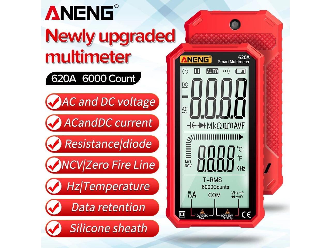 ANENG 620A 4.7-Inch LCD Display AC/DC Digital Multimeter Ultraportable ...