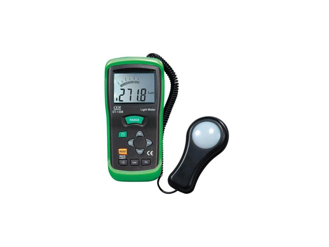 Cem DT-1308 Handheld Digital FC/Lux Detector and Light Meter - Newegg.com