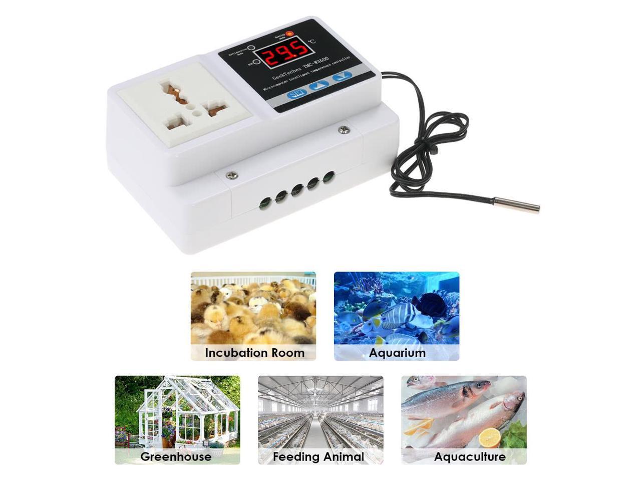 GeekTeches Electronic TMC-W3500 AC110-250V High Precision LCD Digital Temperature Controller ...
