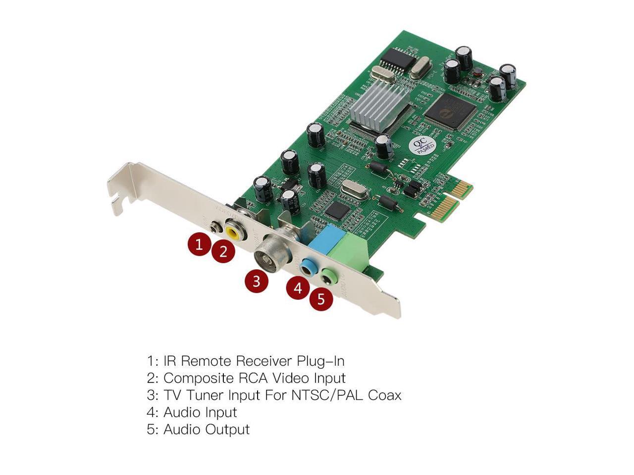 PCI-E Internal TV Tuner Card MPEG Video DVR Capture Recorder PAL BG PAL ...