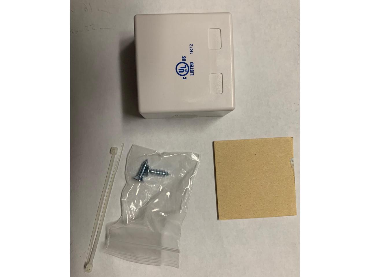 RJ45 2 Port Wall Mount Biscuit Network Ethernet UTP LAN Jack - White ...