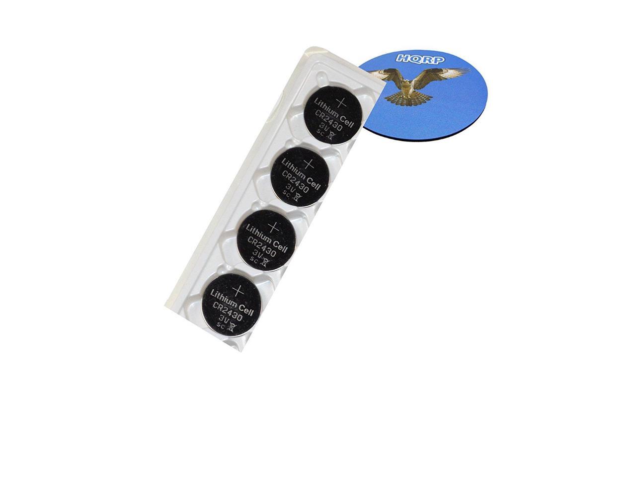 HQRP 4-Pack Coin Lithium Battery for Volvo Key Remote First S80 07-V70 ...