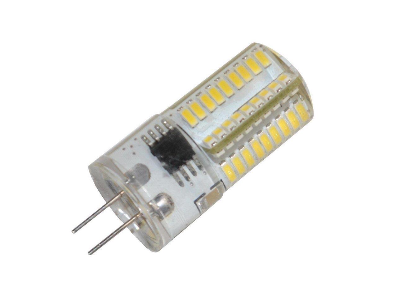 HQRP 2-Pack G4 Bi-Pin 72 LEDs Light Bulb SMD 3014 110V 3W 350-400Lm Not ...
