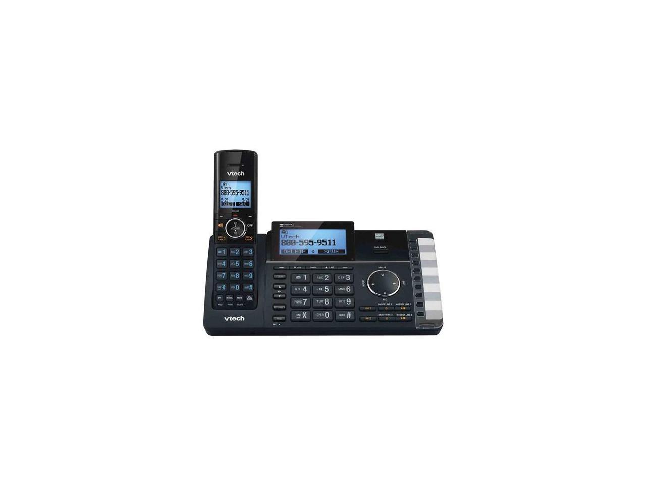 VTech DS6251 2-Line Cordless Phone with Answering System & Smart Call ...
