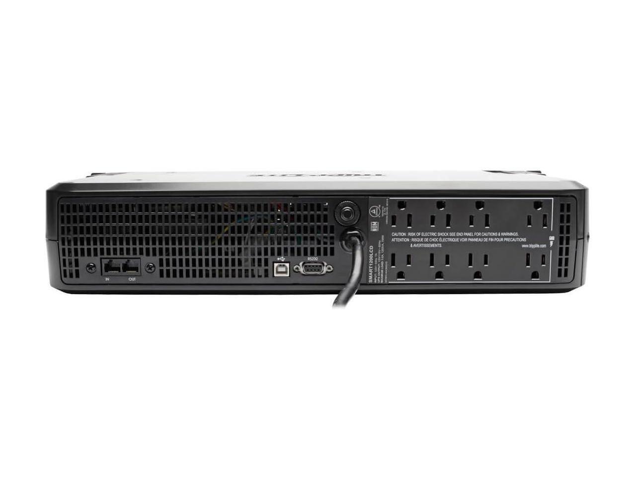 Tripp Lite SMART1500LCDXL 1500VA Smart UPS Back Up, 900W Rack-Mount ...