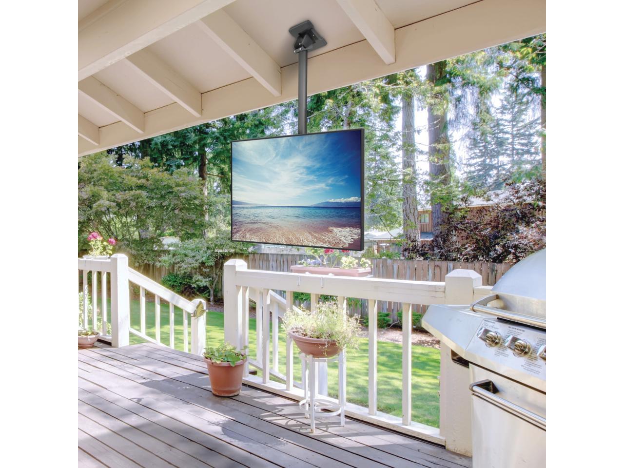 Kanto CM600G Galvanized Outdoor Hanging Ceiling TV Mount for 37-inch to ...