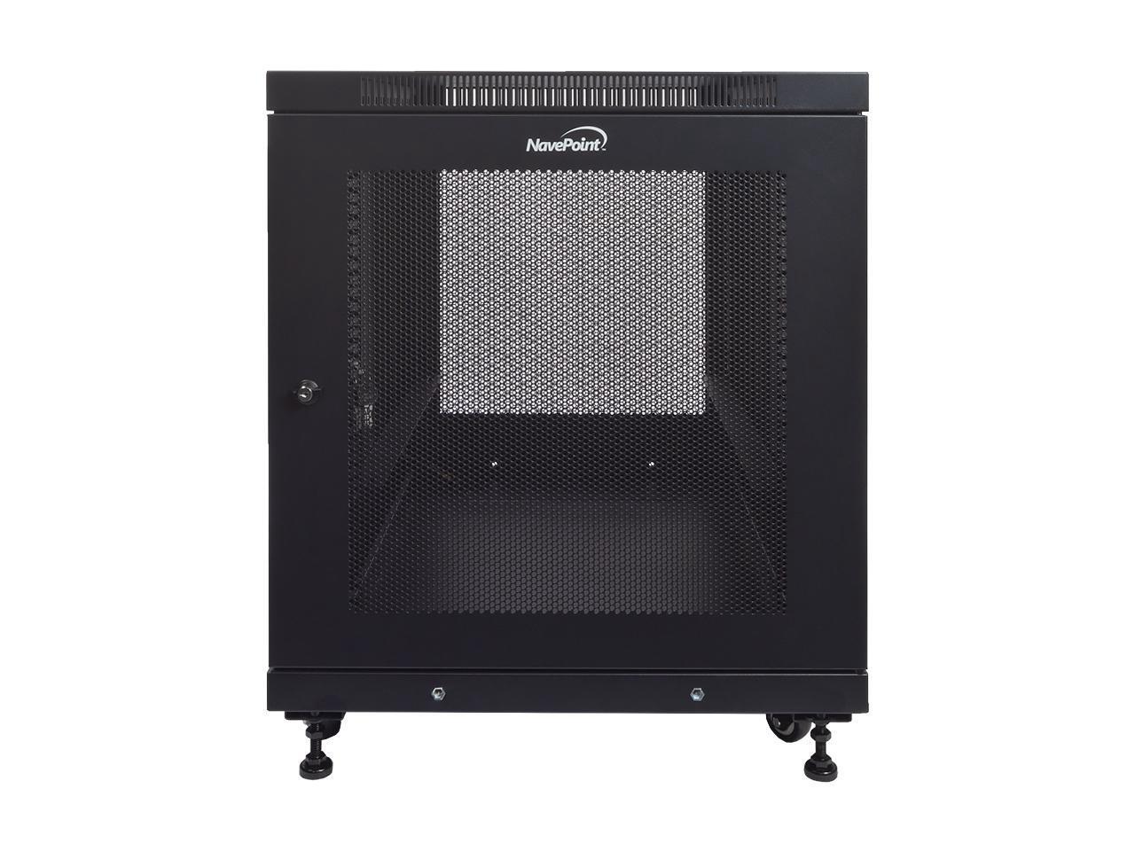 NavePoint 12U Rack Enclosure Server Cabinet Mid Depth 33" Deep ...