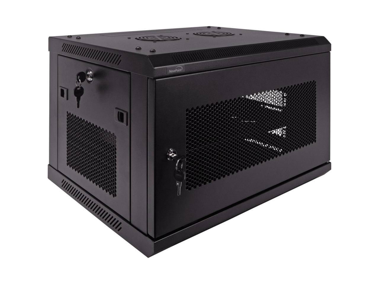 Navepoint 6U Wallmount Networking Perforated Cabinet 450mm Depth with ...