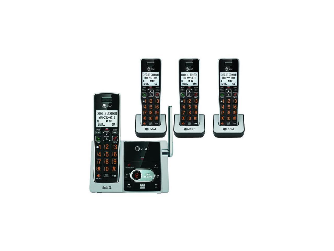 AT&T 4 Handset Cordless Answering System with Caller ID/Call Waiting ...