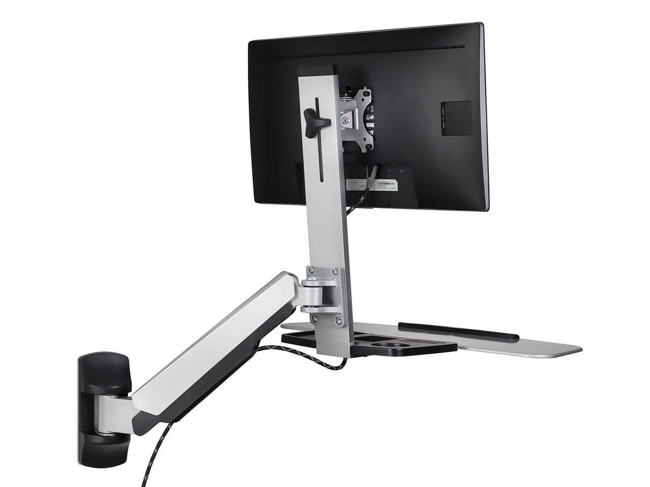 Mount-It! Standing Computer Work Station with Articulating Monitor ...