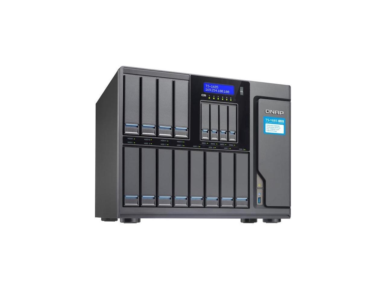 QNAP TS-1685-D1521-32G-550W-US 12 Bay High-Capacity Power Supply ...