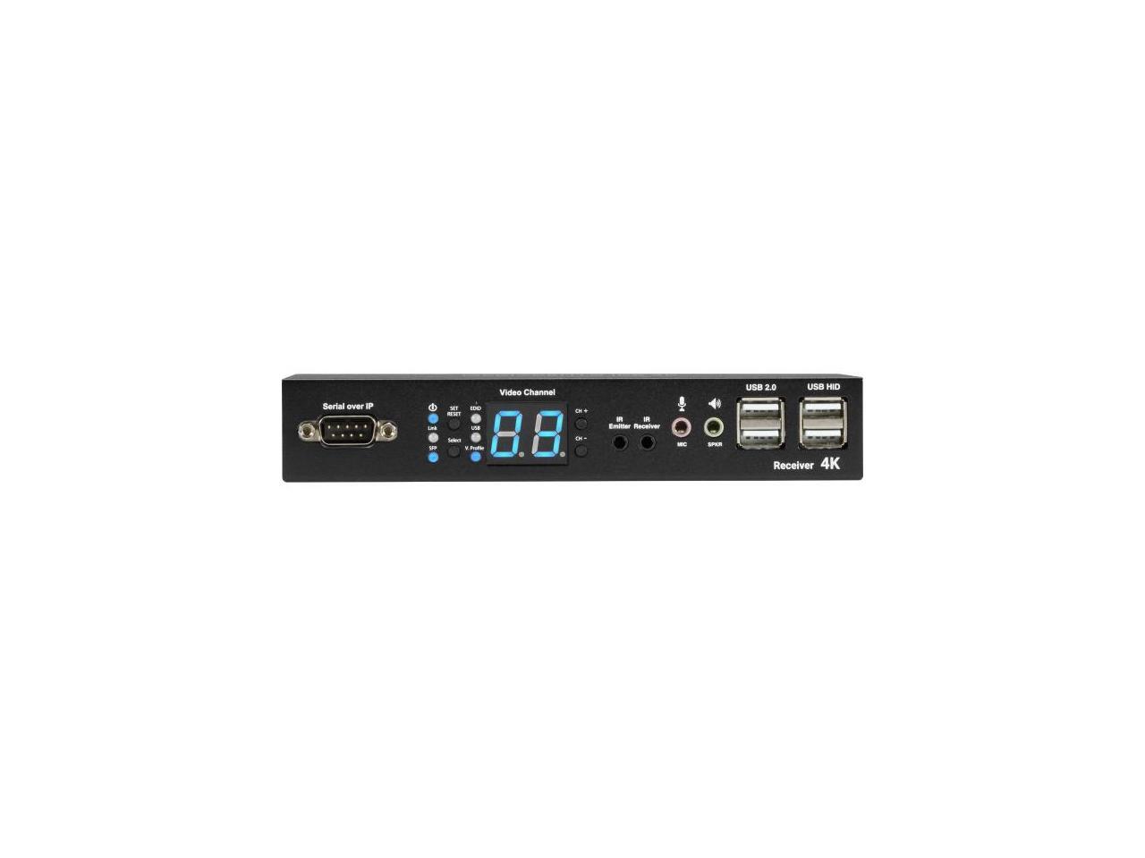 Black Box VX-HDMI-4KIP-RX MediaCento IPX 4K Receiver HDMI USB Serial IR ...