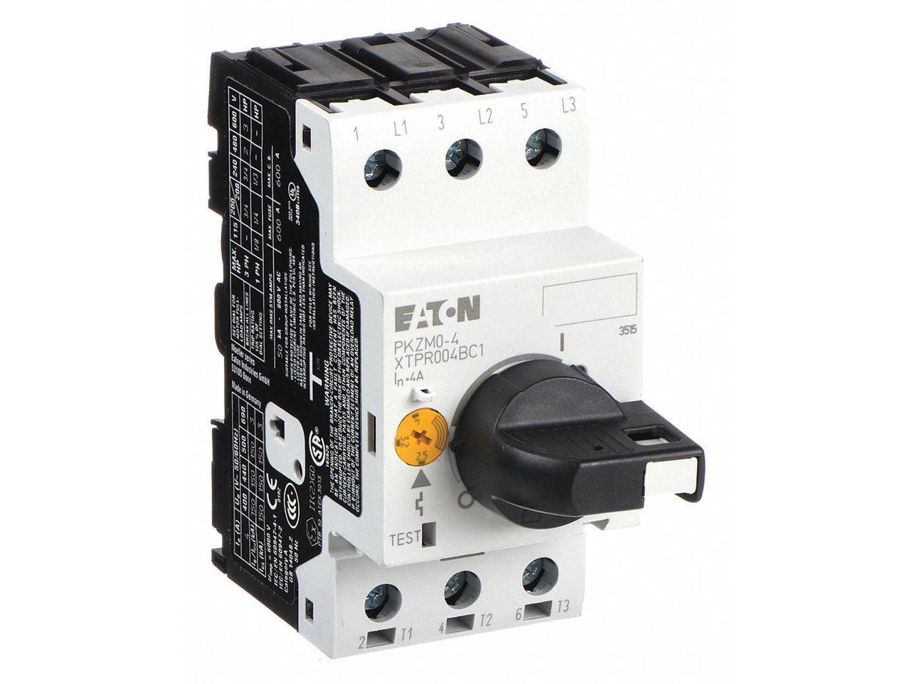 EATON XTPR004BC1 Manual Motor Protector,4A,Rotary,Frame B - Newegg.com