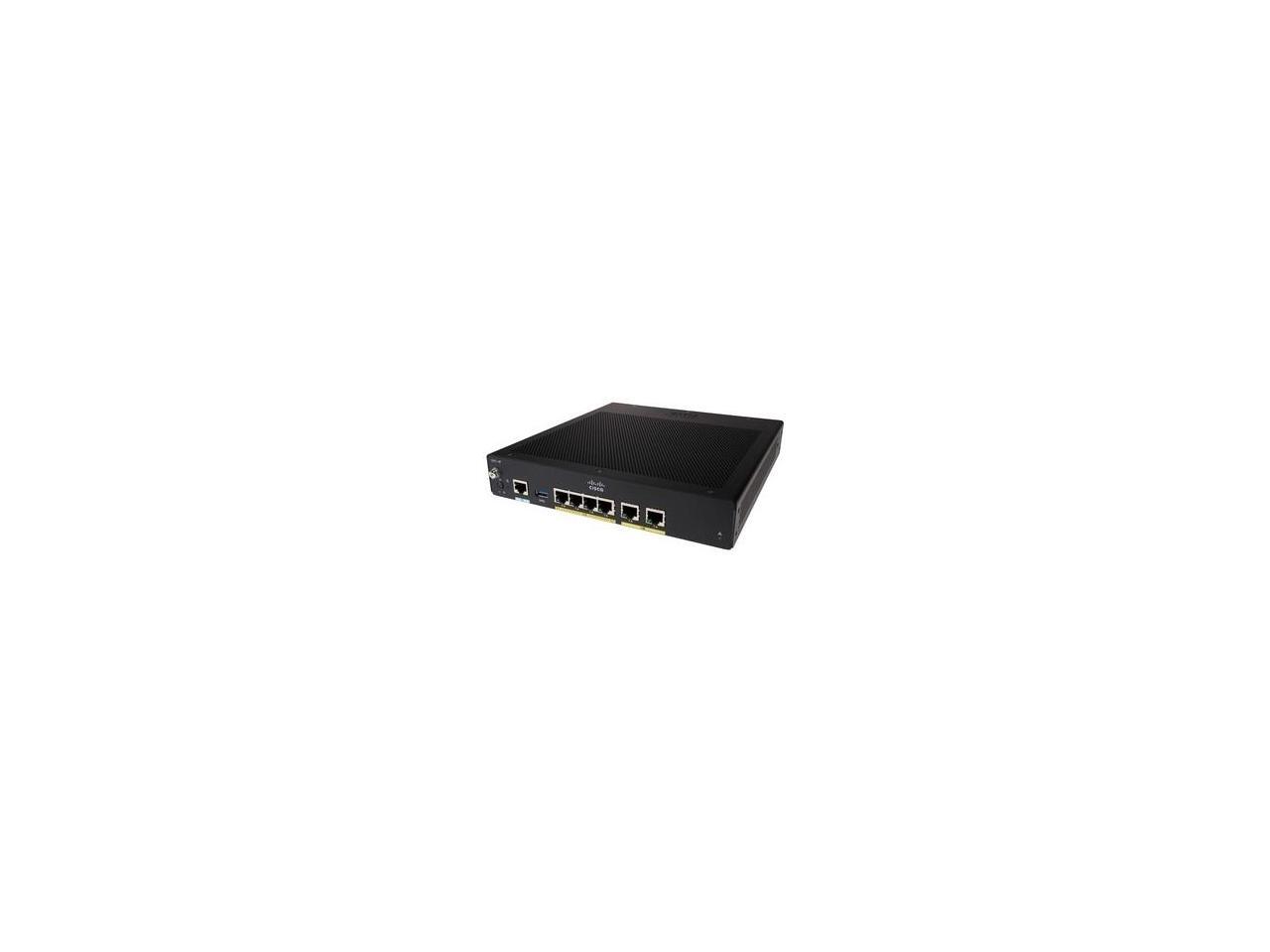 Cisco - C921-4P - Cisco C921-4P Router - 6 Ports - Management Port ...