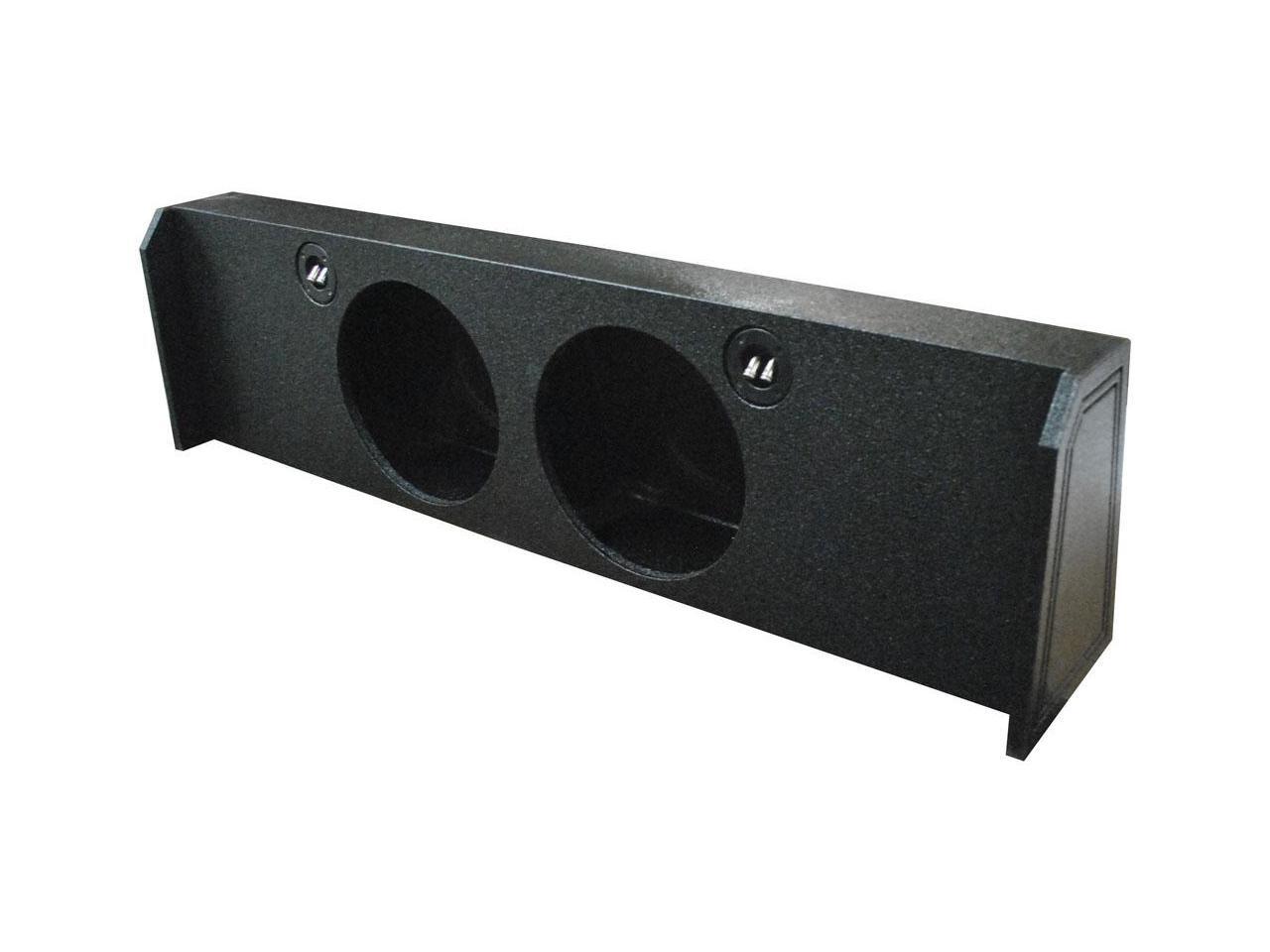 QPower 10" Downfire 2 Hole 2009-2016 F150 Super Crew Subwoofer Box ...