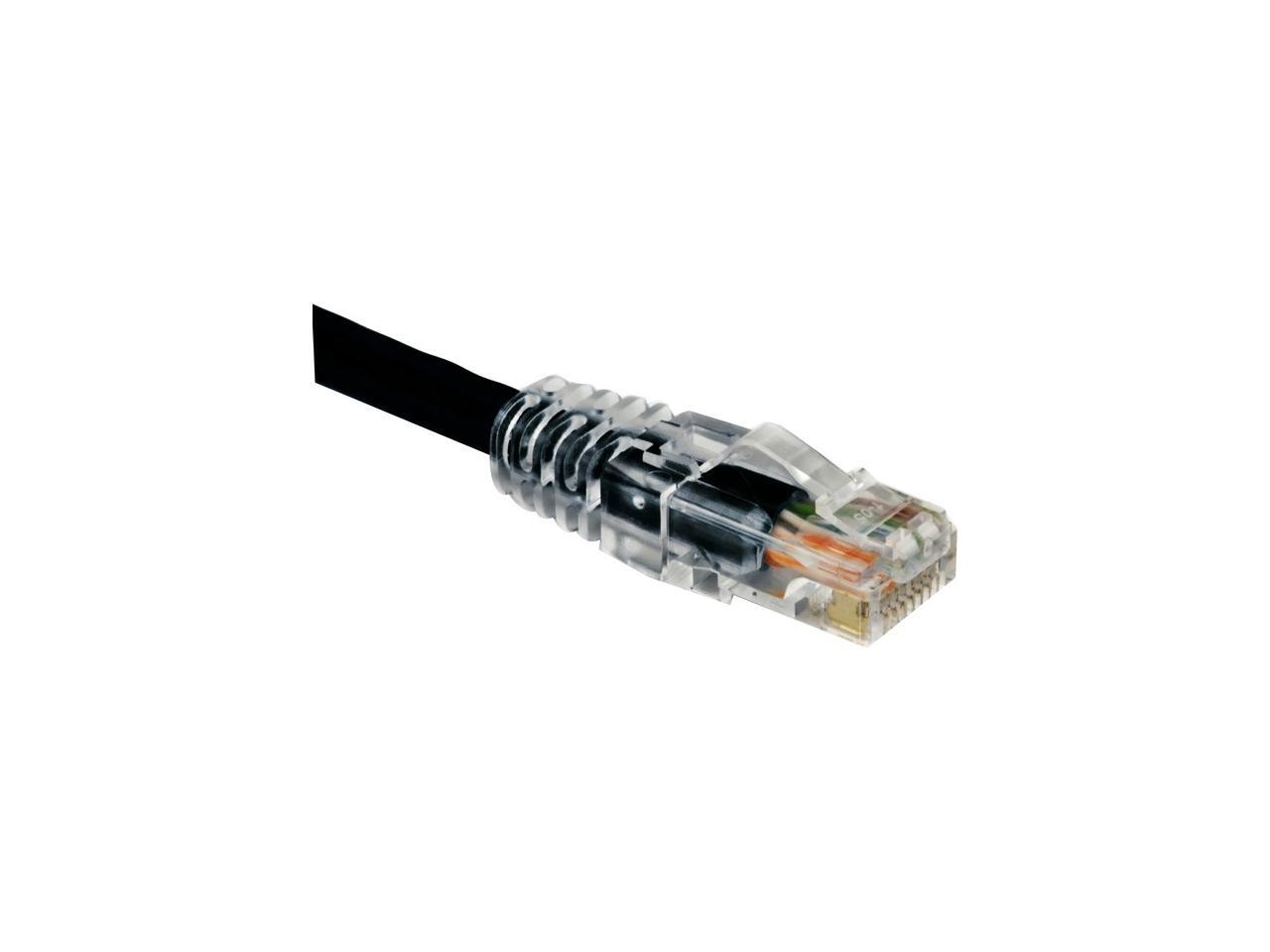 WELTRON 90-C5ECB-BK-007 7FT CAT 7E BLACK RJ47 SNAGLESS NETWORK PATCH ...
