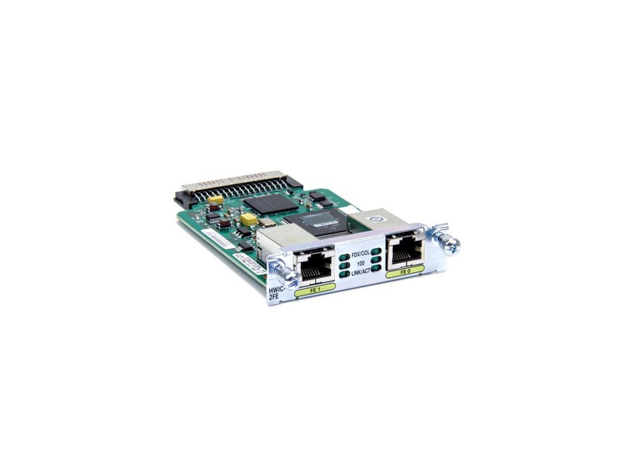 Refurbished: Cisco HWIC-2FE 2-Port Fast Ethernet High Speed WIC ...