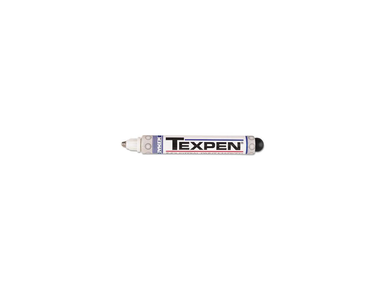 Dykem 16083 TEXPEN Industrial Paint Markers - 3/32", White Texpen, 1 ...