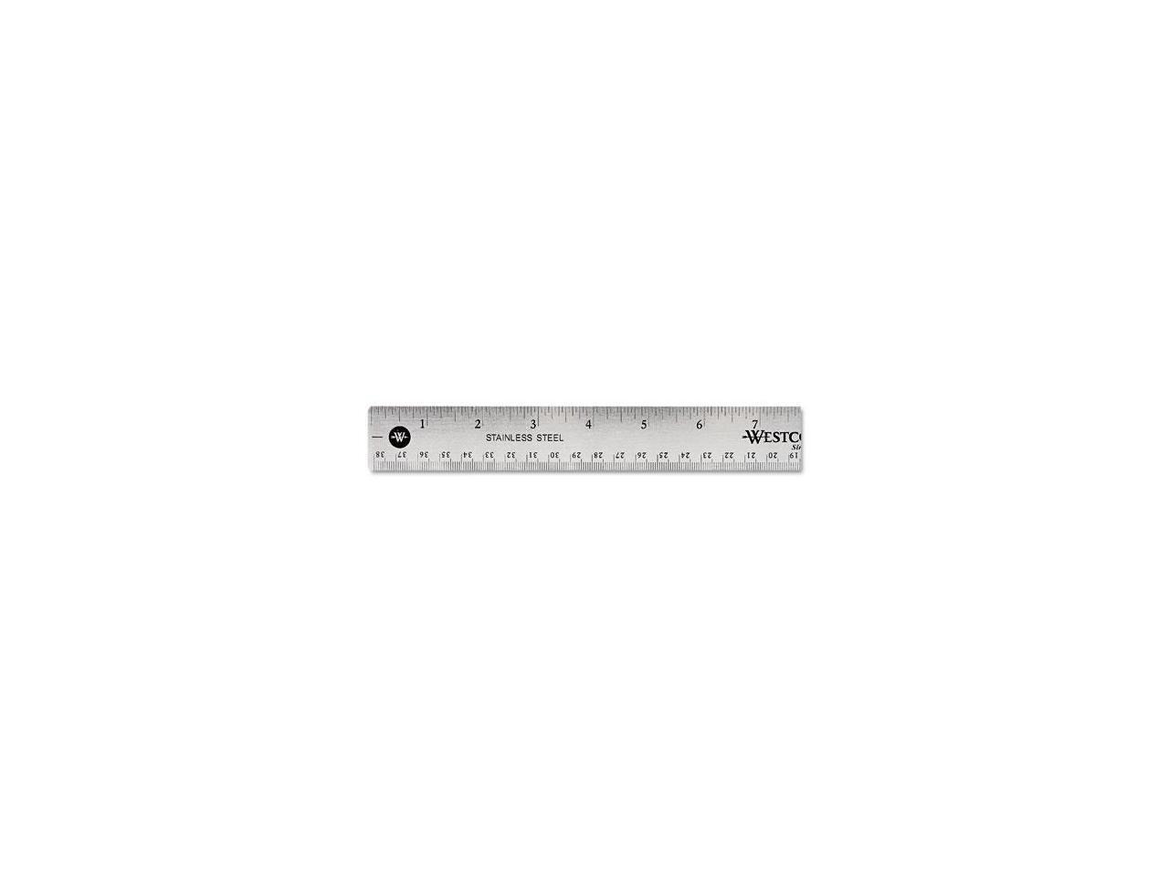 Westcott Ruler, 15 Inch, Stainless Steel 15" Stainless Steel 10416 ...