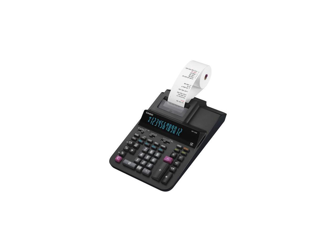 Casio DR-120R-BK 12-Digit Desktop Printing Calculator - Newegg.com