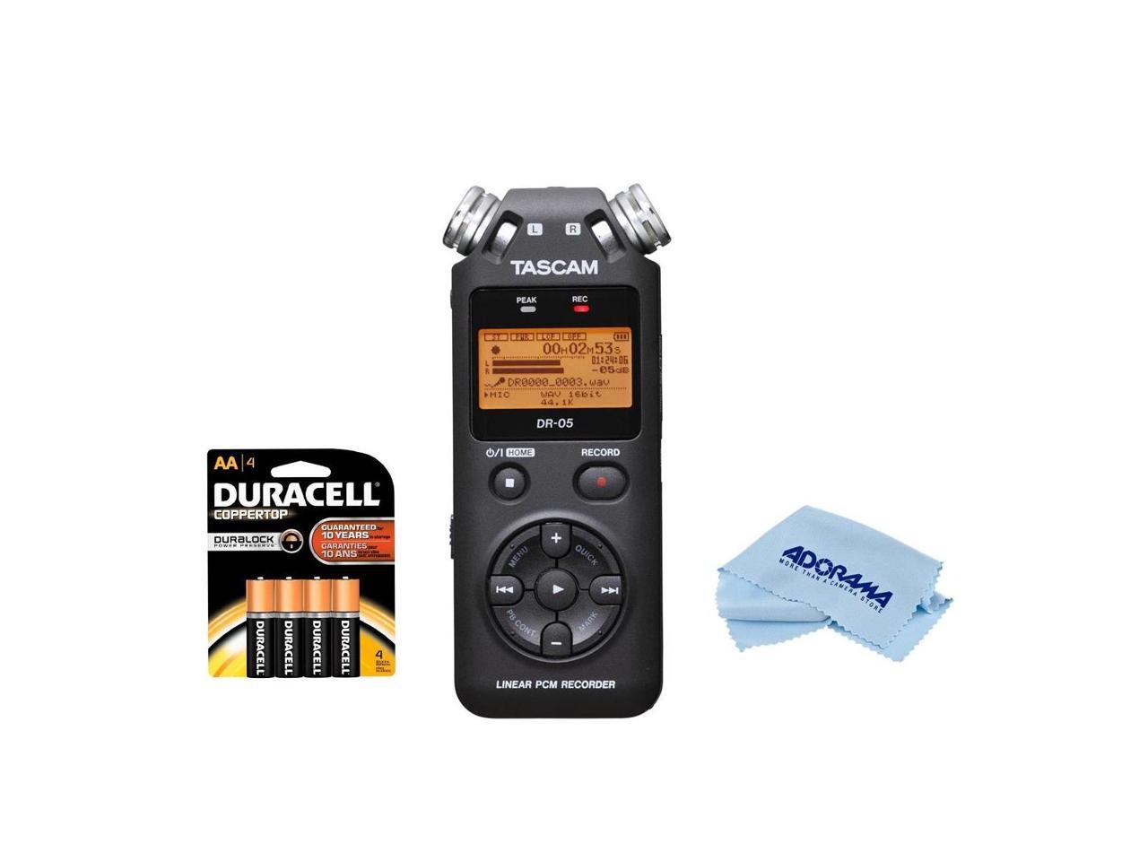 Tascam DR-05X Stereo Digital-Audio Recorder with USB Audio Interface ...