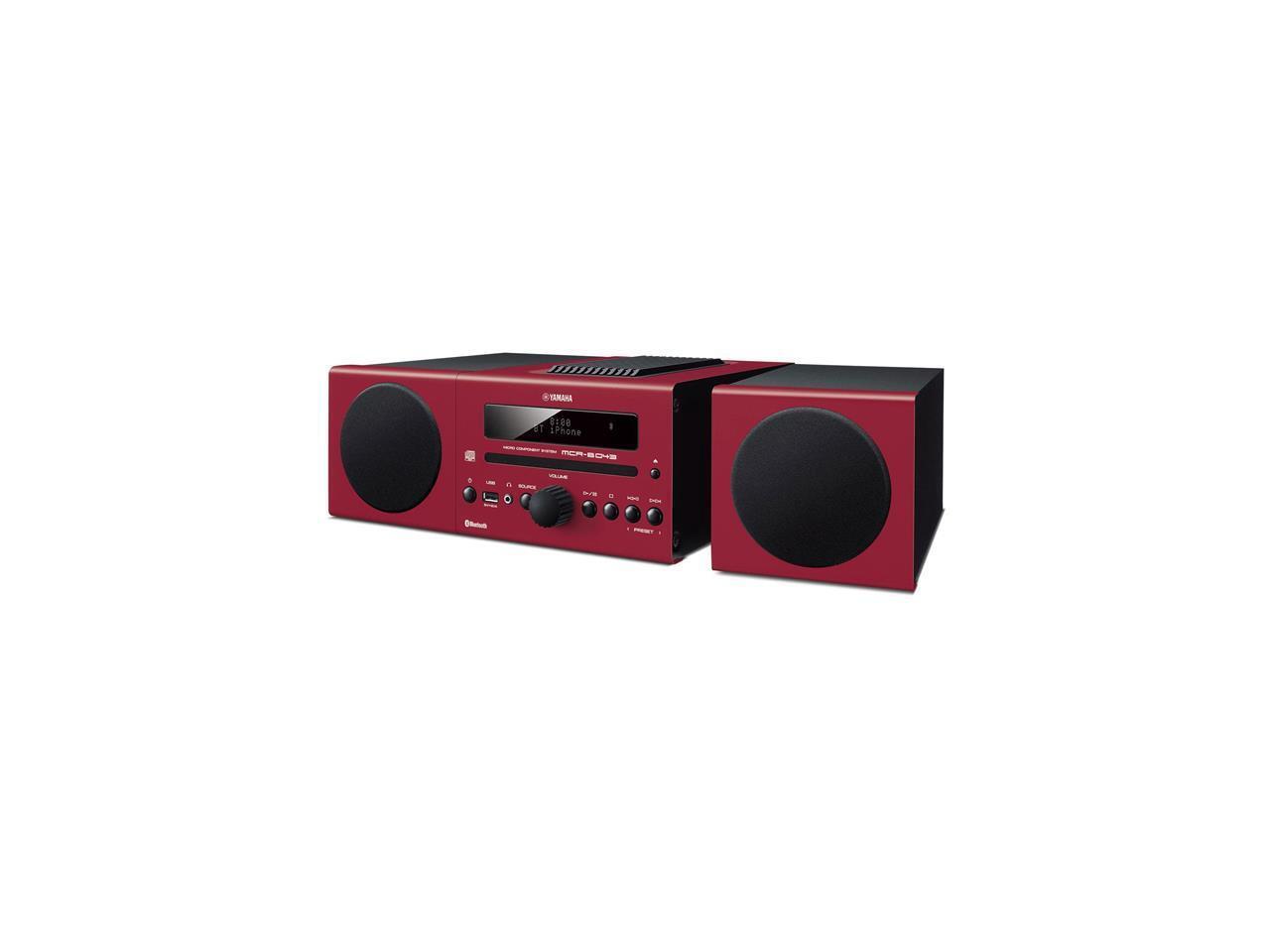 Yamaha MCR-B043 Micro Hi-Fi System - 30 W RMS - Red - Newegg.com
