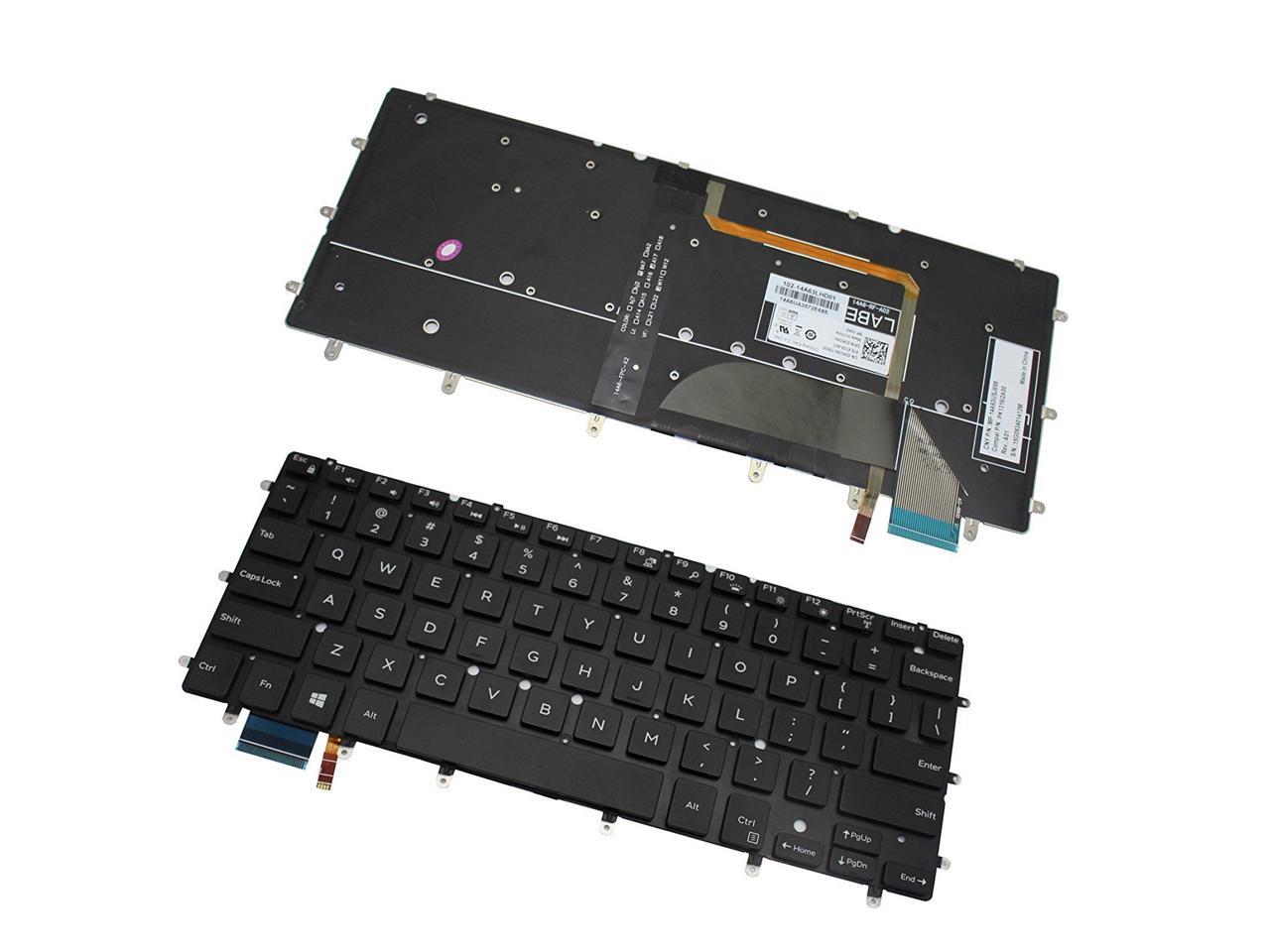 New for Dell XPS 13 9343 13 9350 9360 Keyboard US Backlit 0DKDXH NSK ...