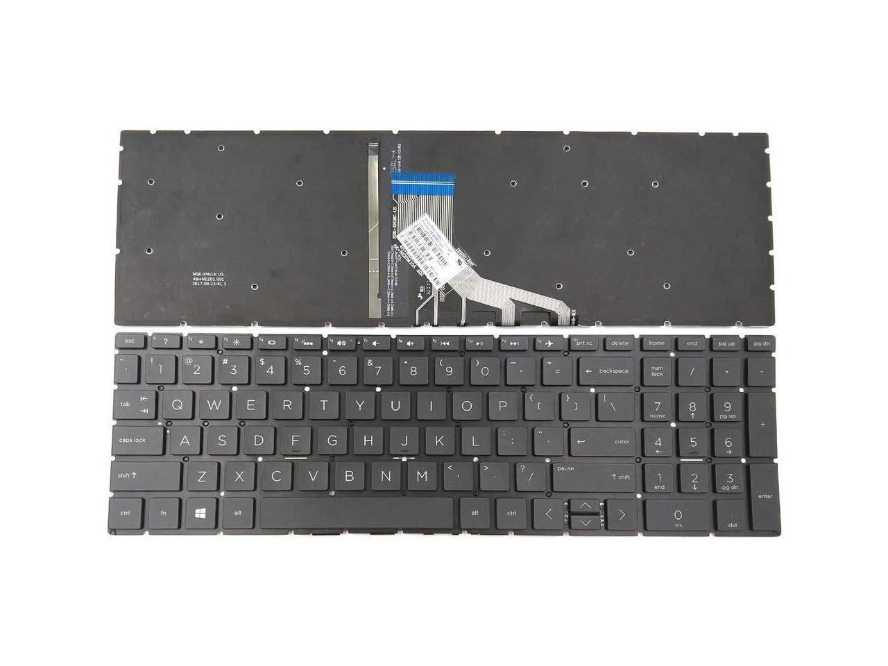 New US Black English Backlit Laptop Keyboard (without palmrest) for HP ...