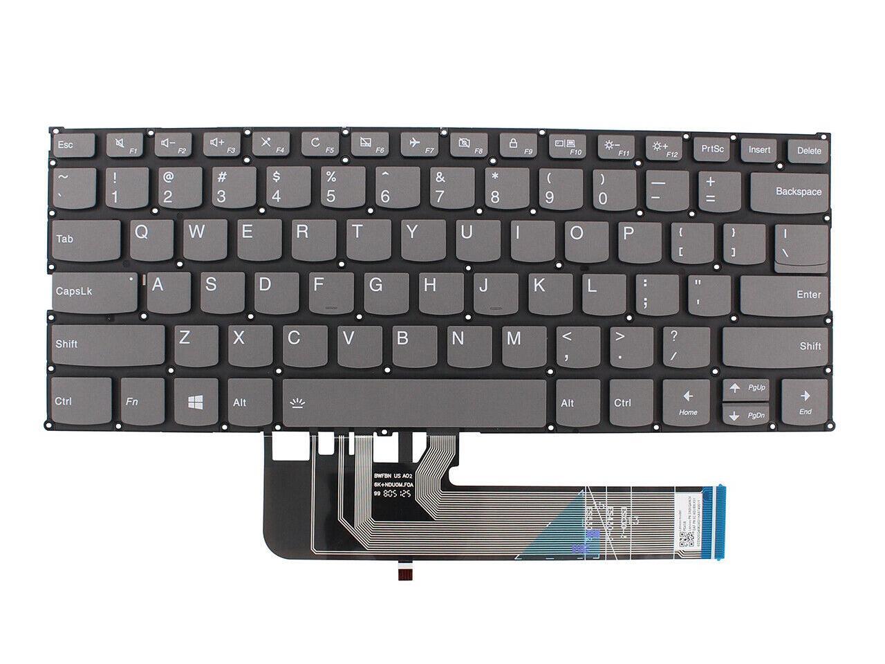 New US Gray English Backlit Laptop Keyboard (without palmrest) for ...